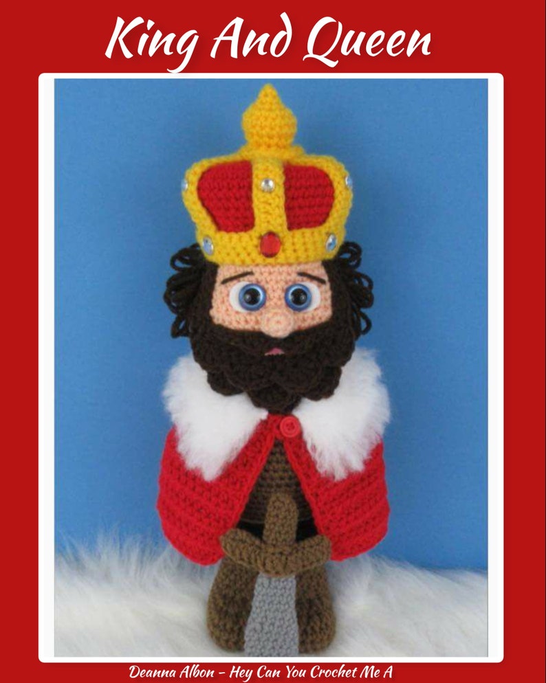 King and Queen Crochet Pattern, Royal, Medieval (english PDF File Only ...