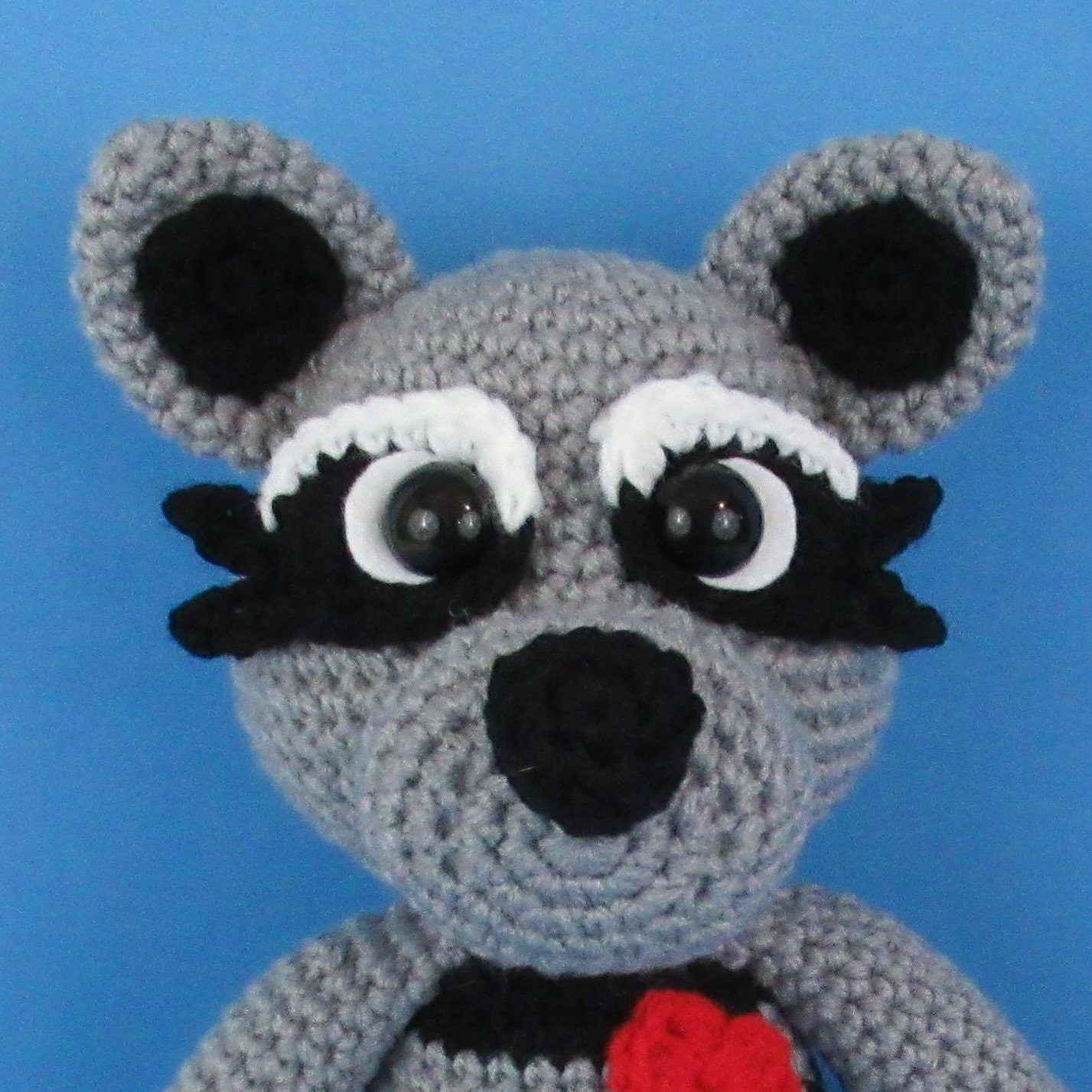 Raccoon Crochet Pattern/forest Animal/love Bandit/valentine Crochet ...
