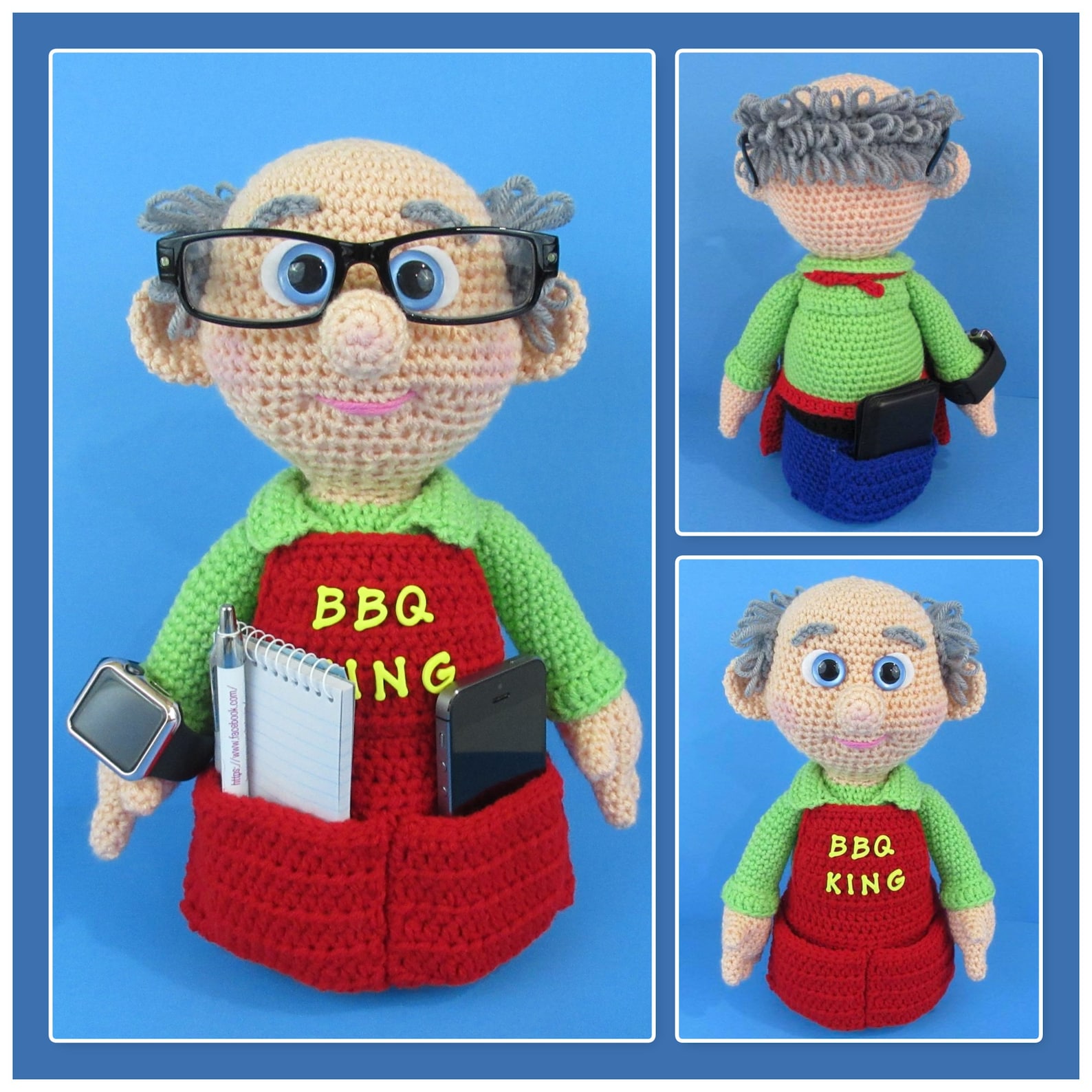 Daddy Caddy Crochet Pattern, Caddy, (english PDF File Only, This is Not ...