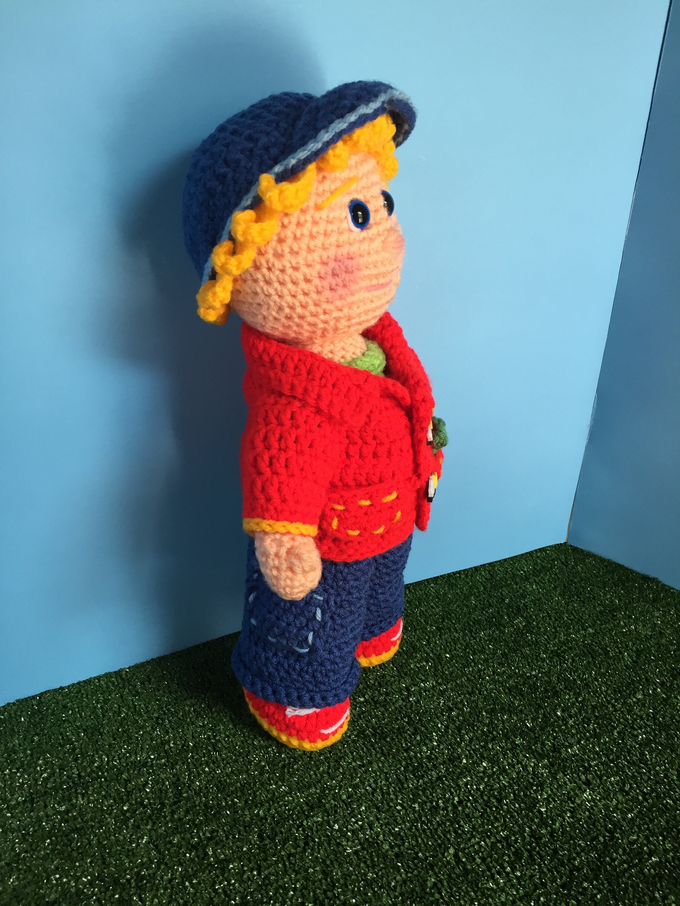 Boy Crochet Pattern, Little Brother, Boy Doll, Baseball Hat (english ...