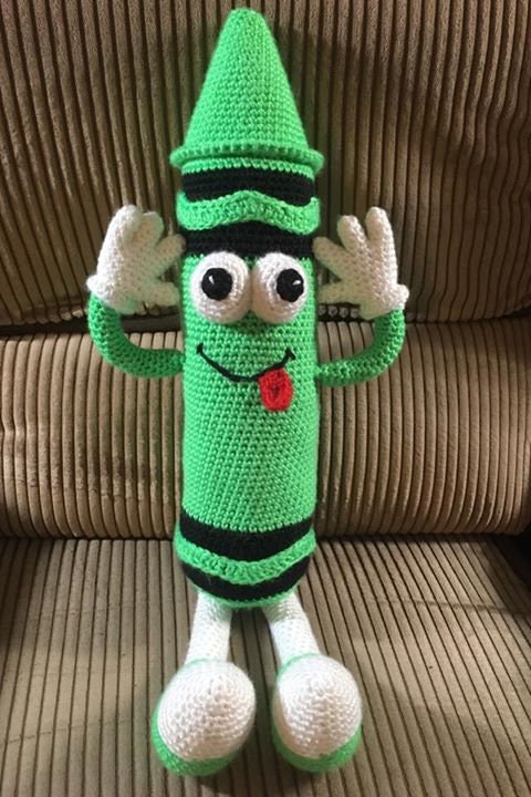 Crayola Crayon Crochet Pattern Scribbles and Dottie Amigurumi - Etsy