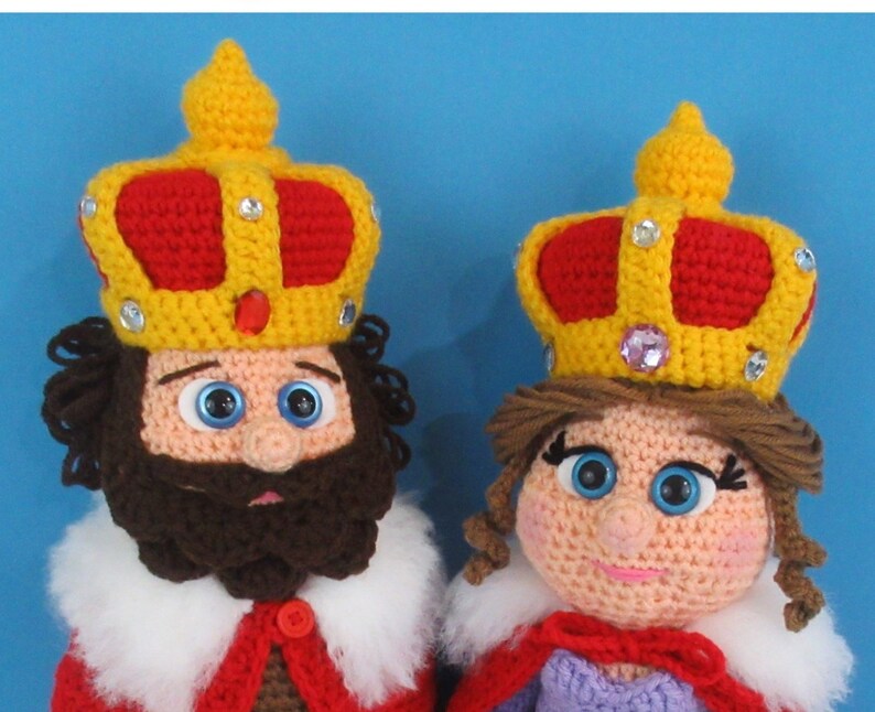 King and Queen Crochet Pattern, Royal, Medieval (english PDF File Only ...