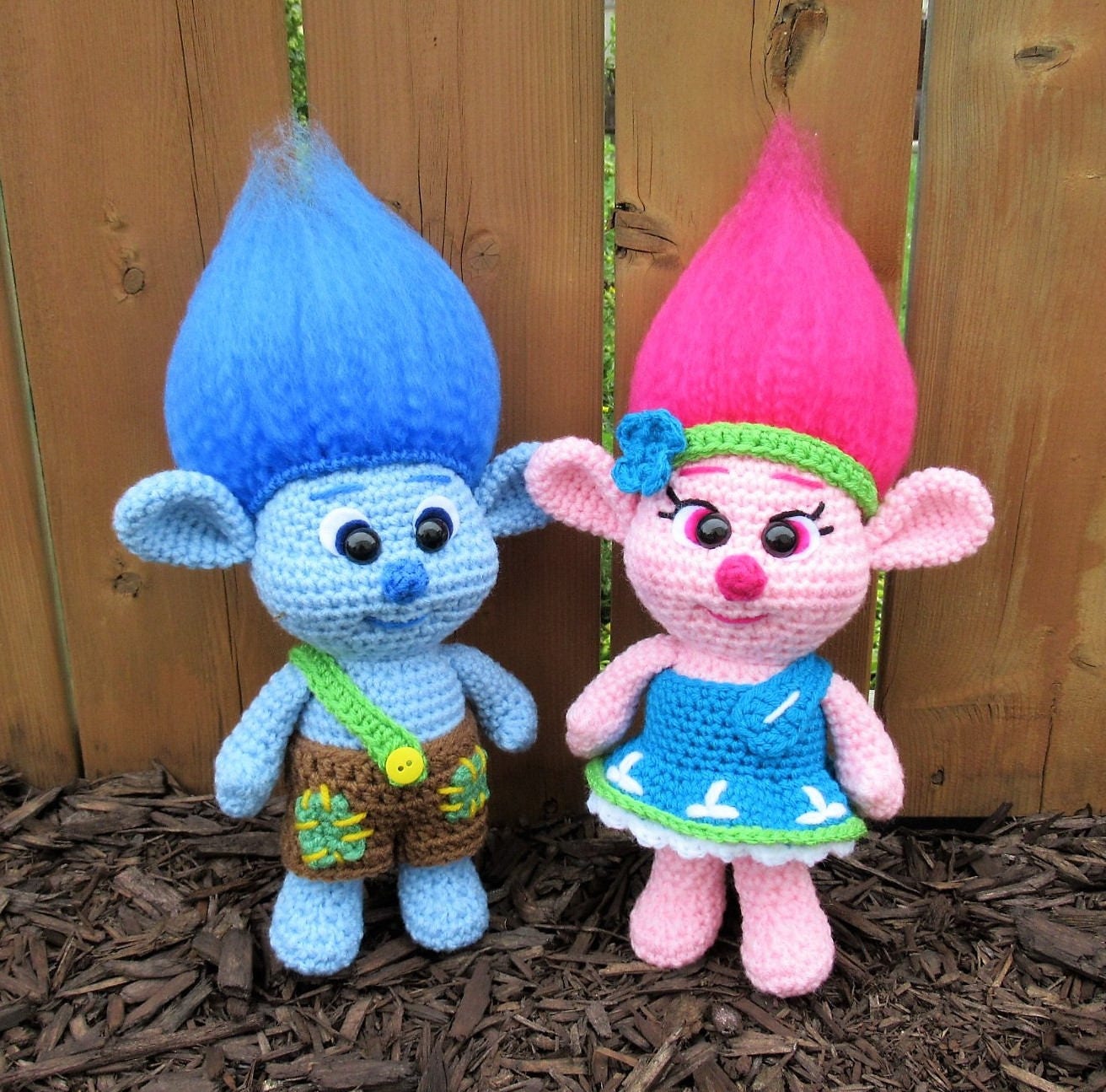 Baby Trolls Amigurumi Crochet Pattern Branch Poppy Mr. - Etsy Denmark