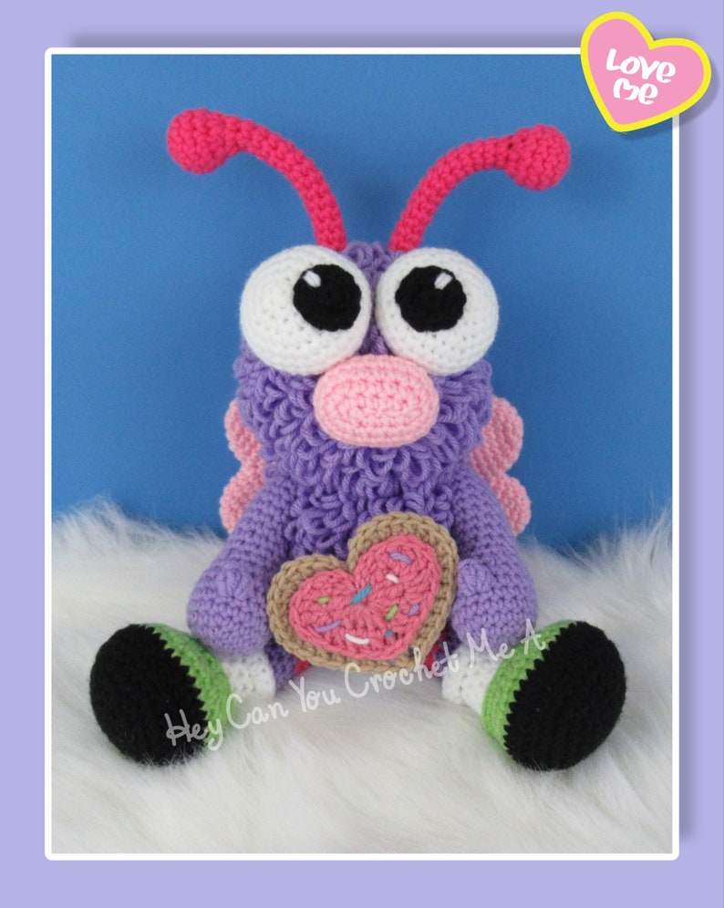 Bug Crochet Pattern, Love Me Bug, Valentines (english PDF File Only ...