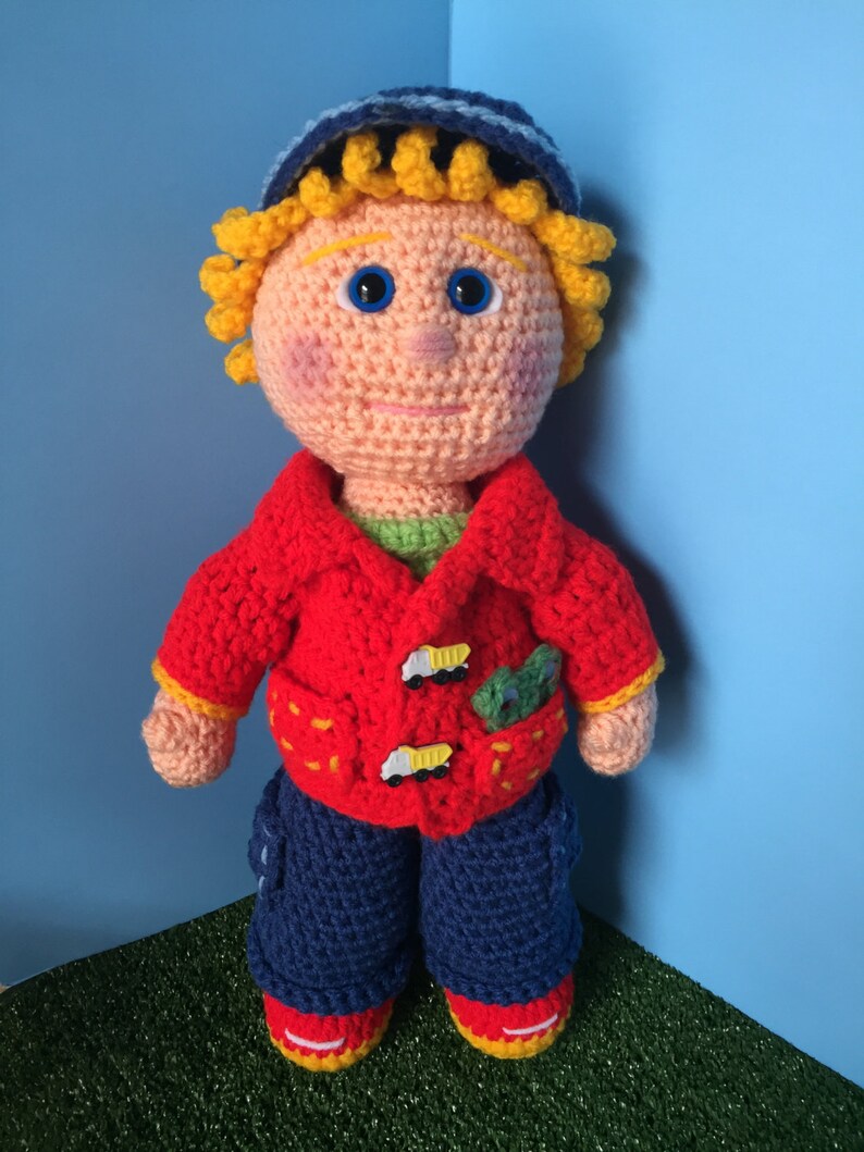 Boy Crochet Pattern, Little Brother, Boy Doll, Baseball Hat (english ...