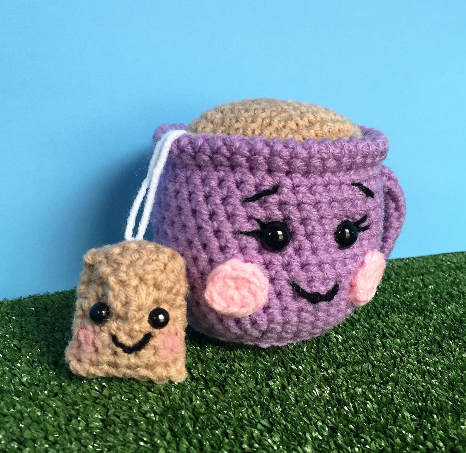 Teacup Crochet Pattern, Doll, Pin Cushion (english PDF Pattern Only ...