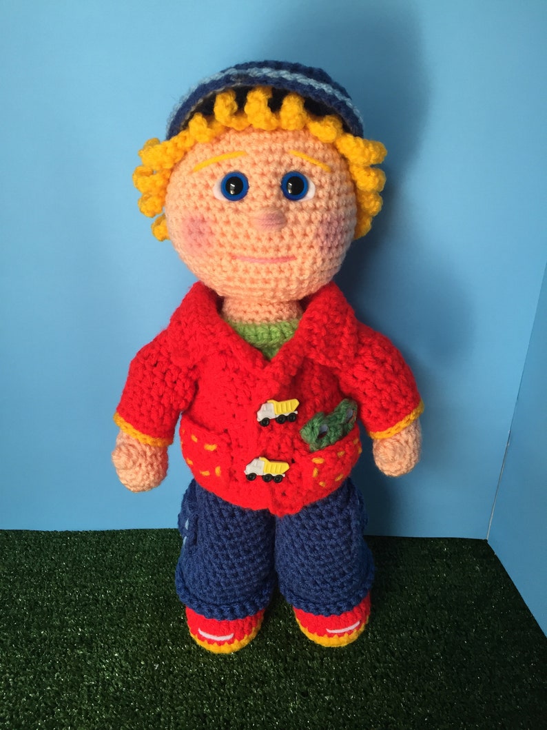 Boy Crochet Pattern, Little Brother, Boy Doll, Baseball Hat (english ...