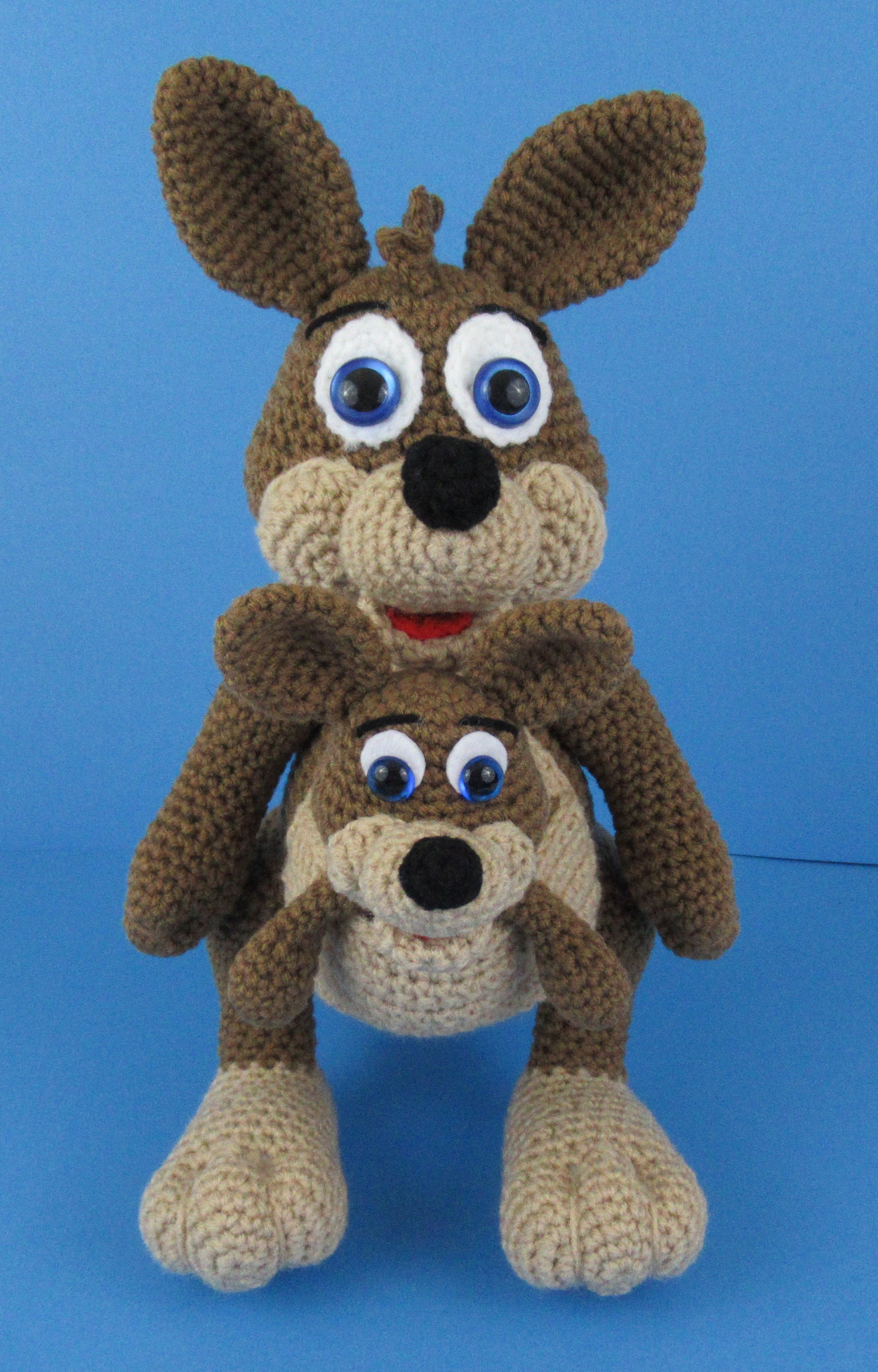 Kangaroo Crochet Pattern Ruby Roo Baby Kangaroo Mommy | Etsy