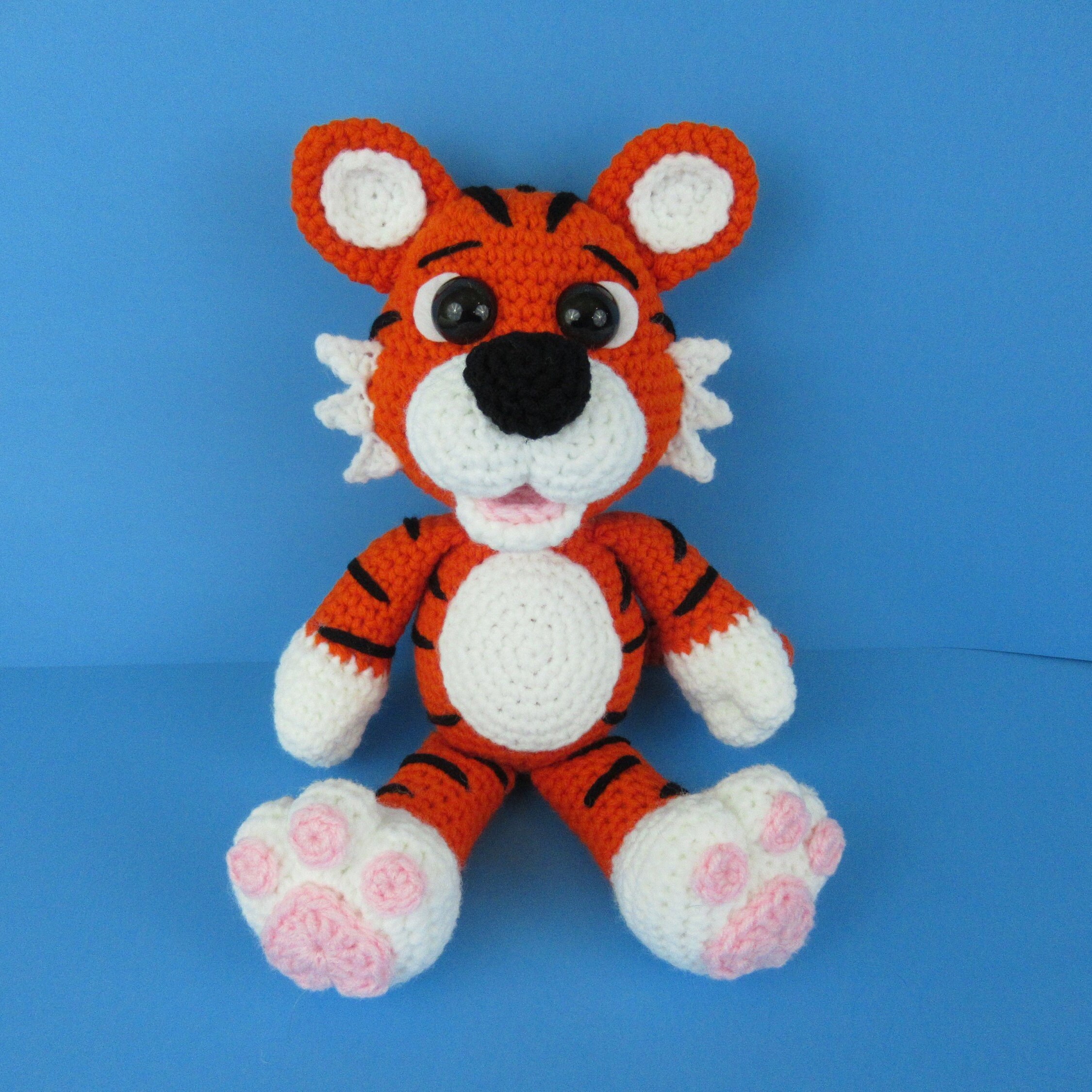 Tiger Crochet Pattern Big Pawstiger english PDF File Only | Etsy