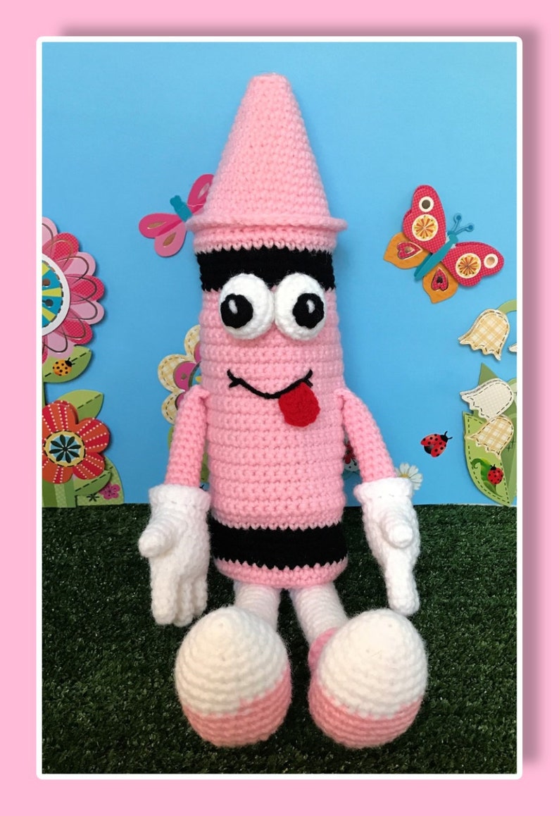 Crayola Crayon Crochet Pattern, Scribbles and Dottie Amigurumi (english ...