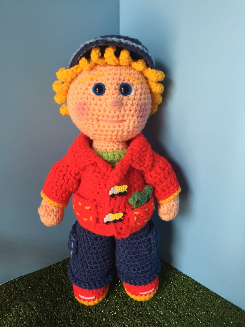 Boy Crochet Pattern, Little Brother, Boy Doll, Baseball Hat (english ...