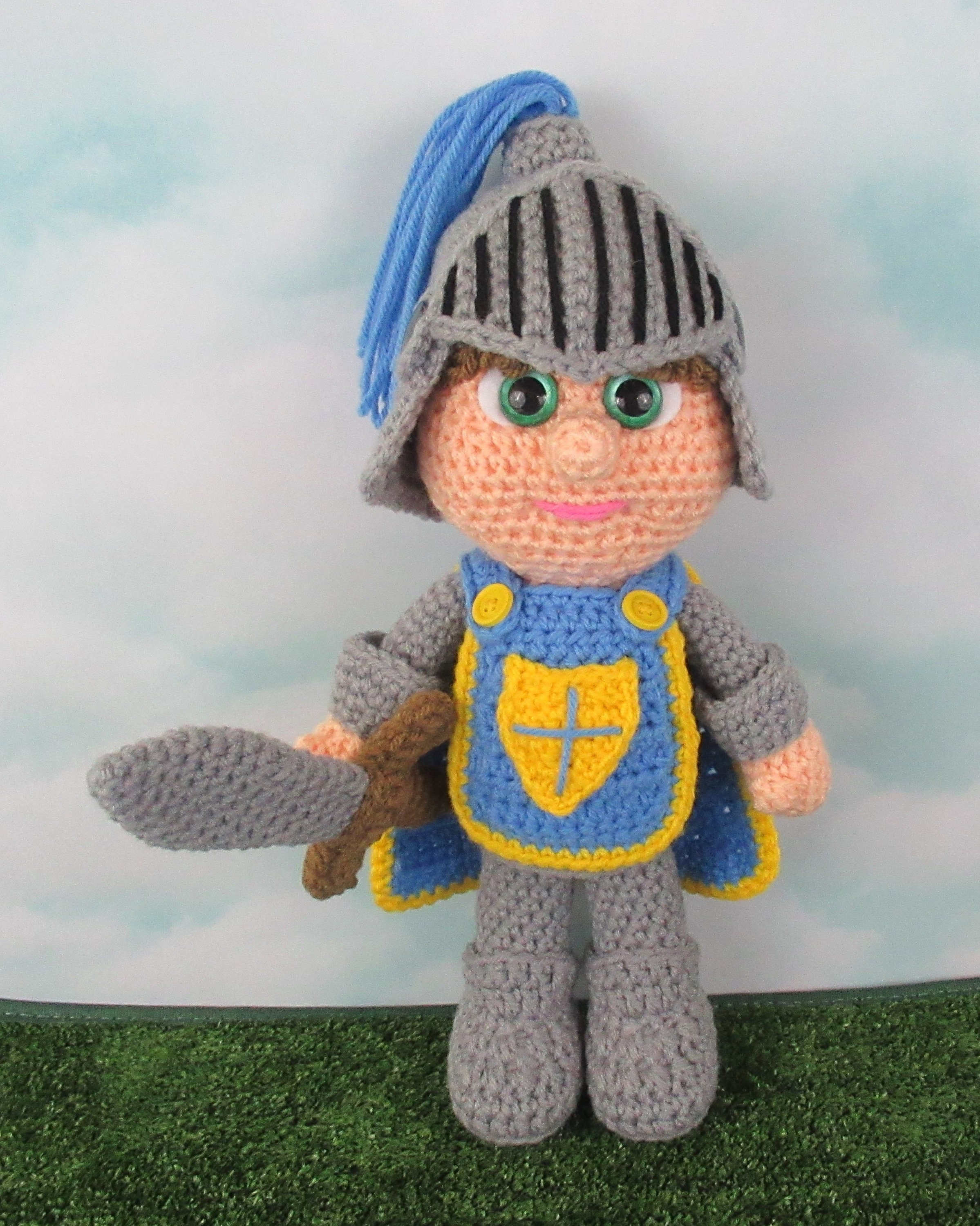 Knight and His Horse Crochet Pattern Horse Night Medieval | Etsy Canada