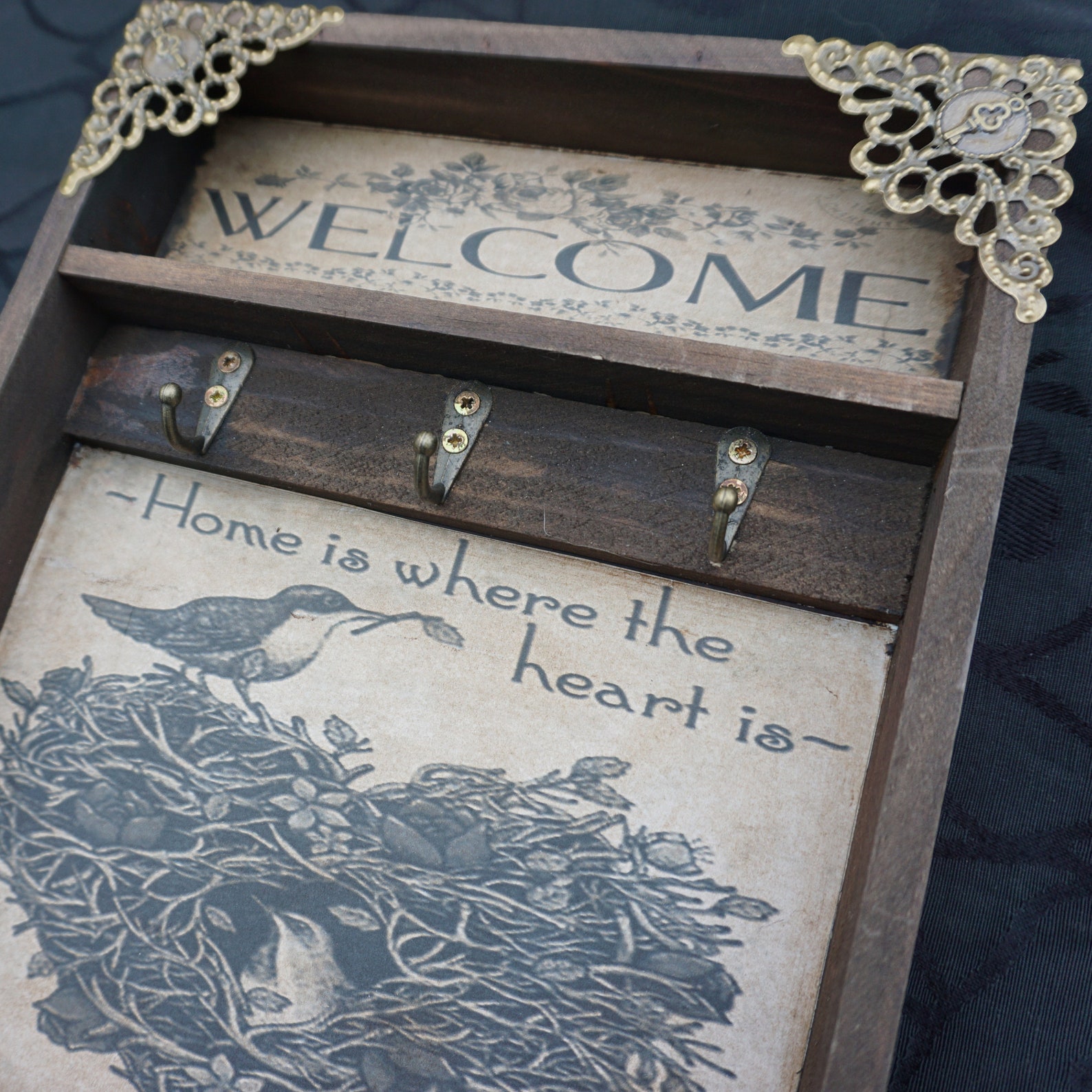 Welcome Home Key Rack - Etsy