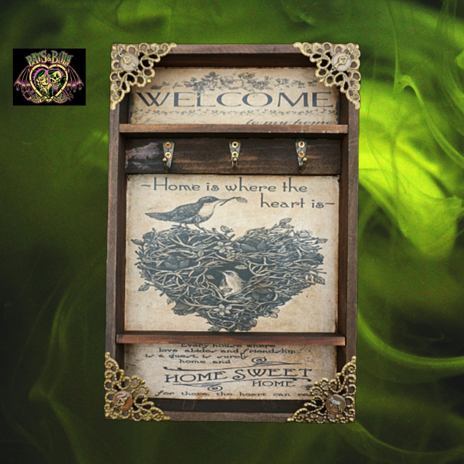 Welcome Home Key Rack - Etsy
