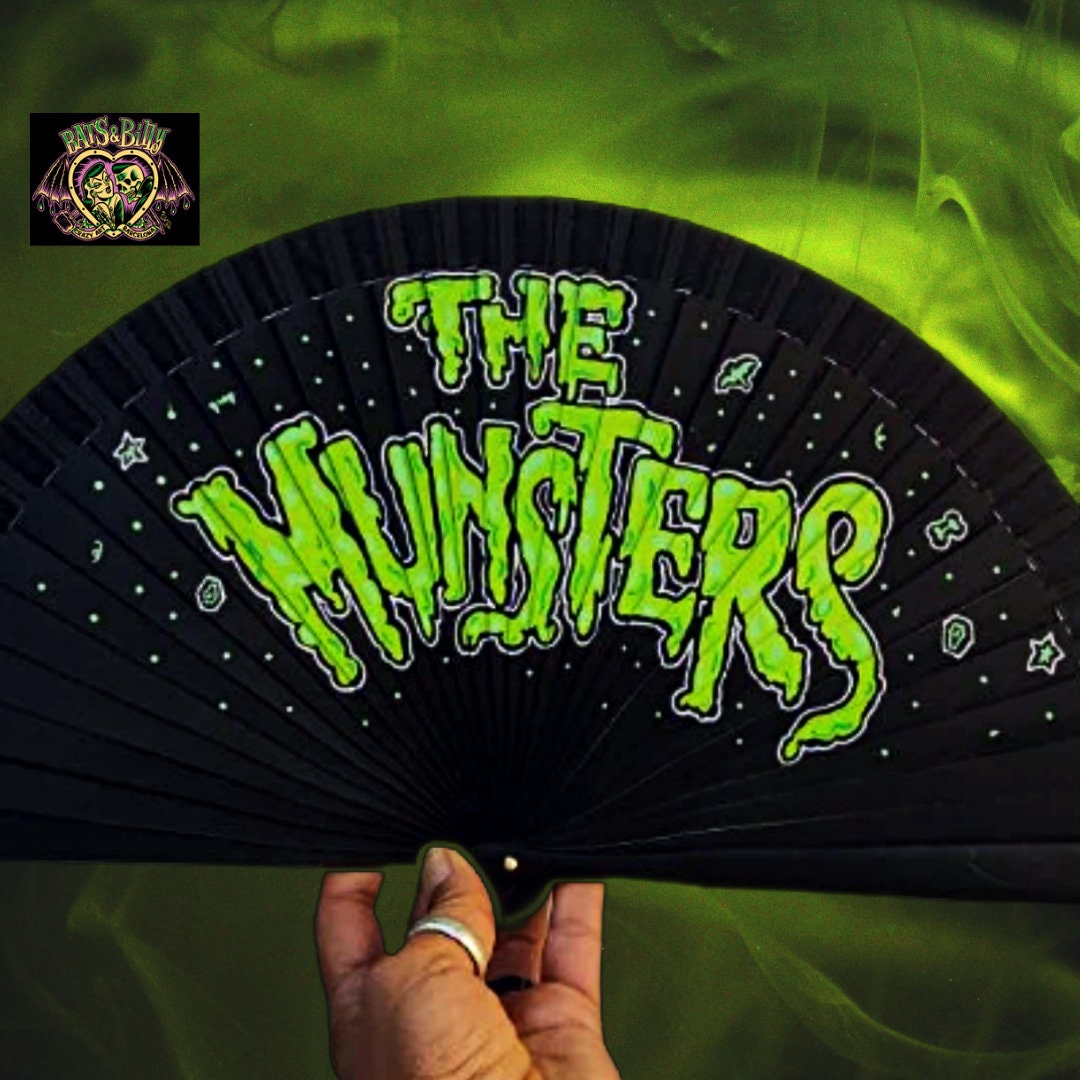 The Munsters Logo Wooden Fan - Etsy