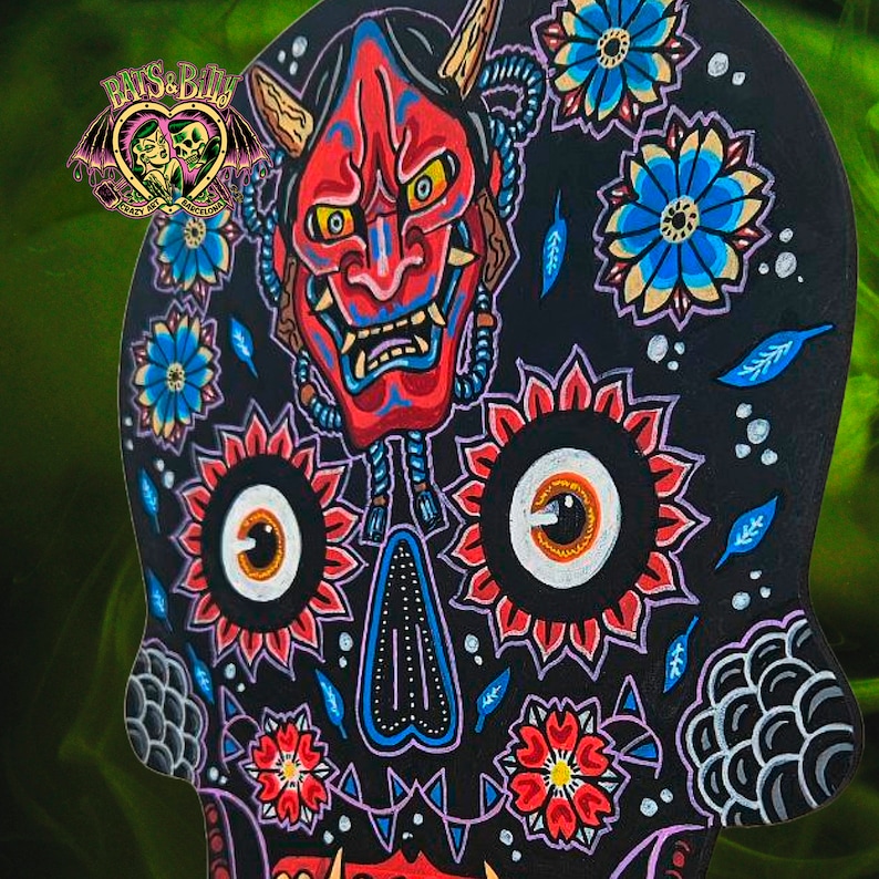 ONI Mexican Skull. UNIQUE PIECE - Etsy