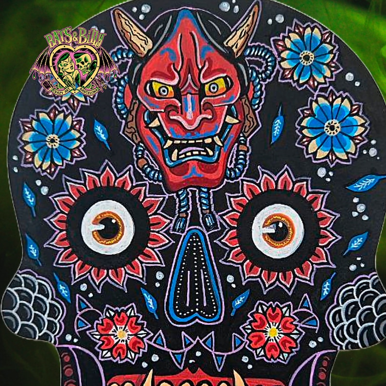 ONI Mexican Skull. UNIQUE PIECE - Etsy