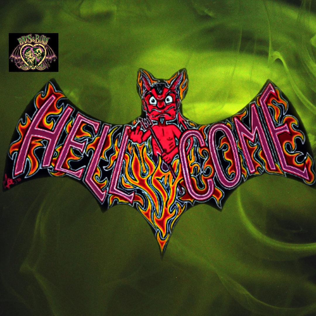 Hellcome Bat Signal. UNIQUE PIECE - Etsy