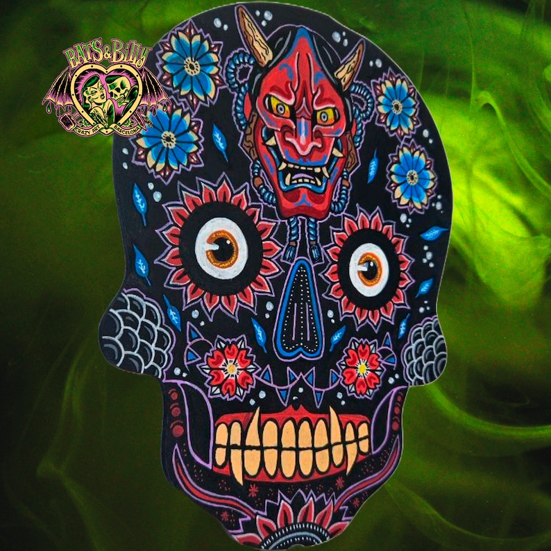 ONI Mexican Skull. UNIQUE PIECE - Etsy