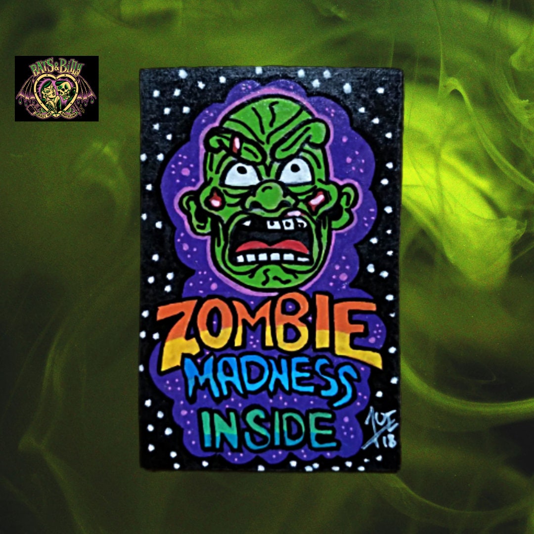 Wooden Fridge Magnet Zombie Madness - Etsy