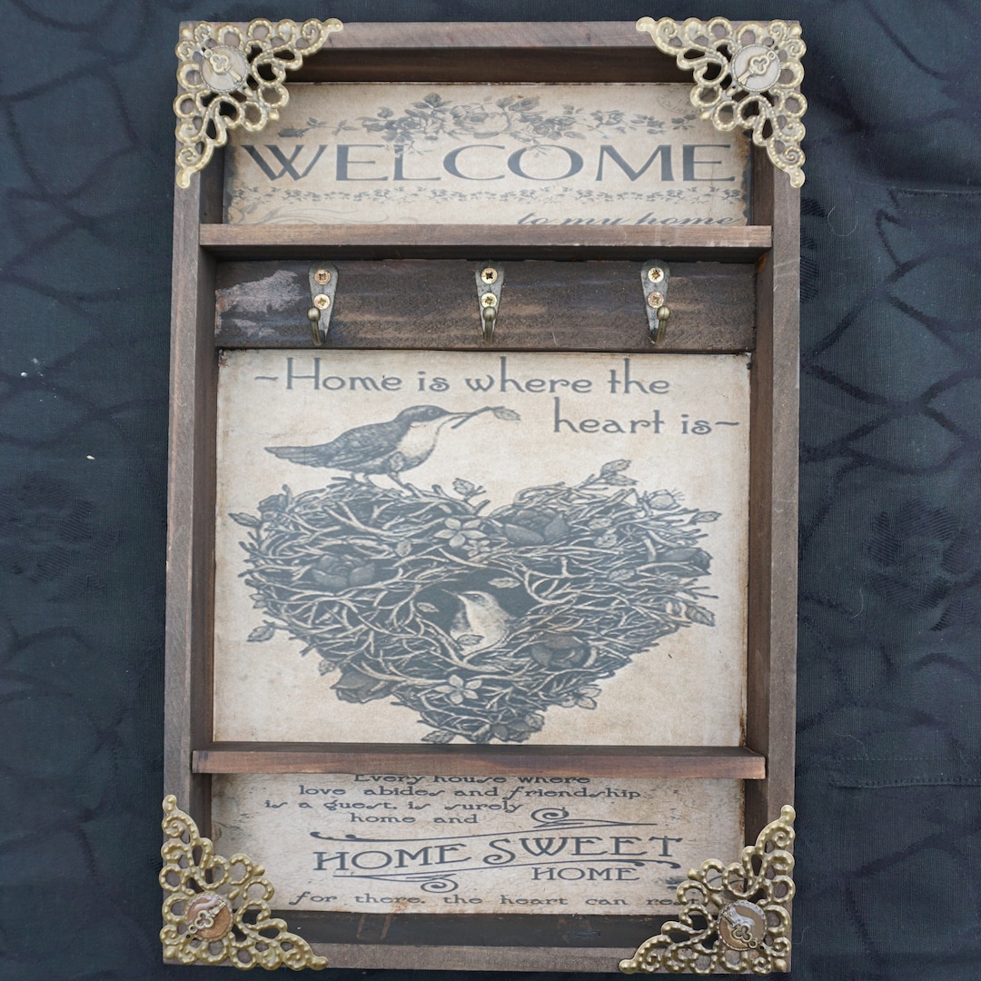 Welcome Home Key Rack - Etsy