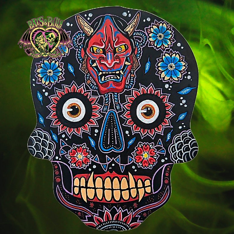 ONI Mexican Skull. UNIQUE PIECE - Etsy
