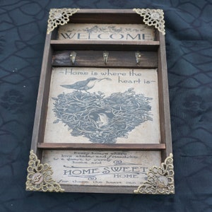 Welcome Home Key Rack - Etsy