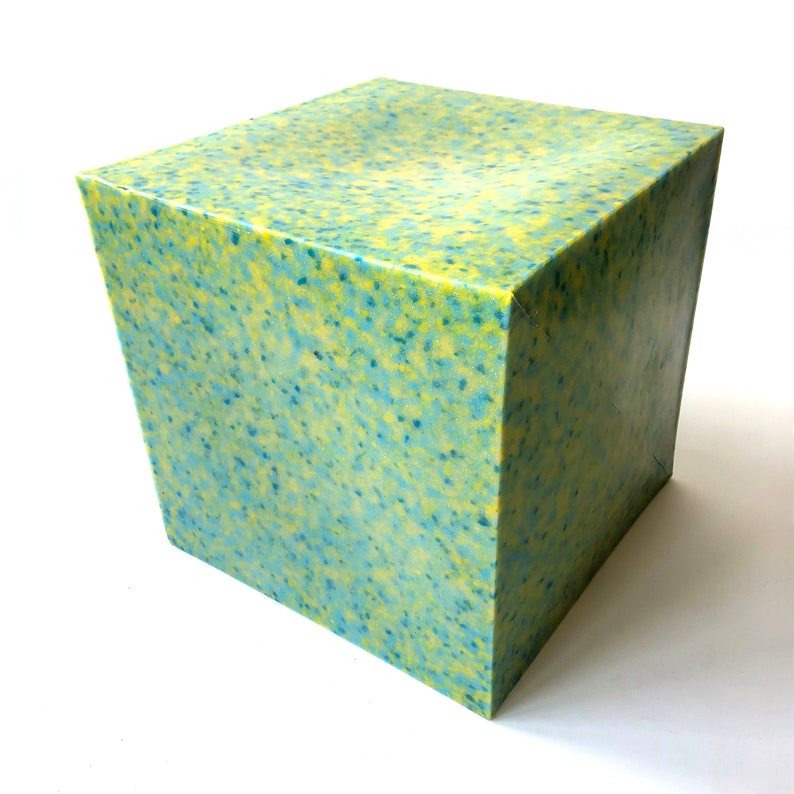 Re-cube: Recycled Plastic Cube / Stool / Side Table in Granitic Color ...