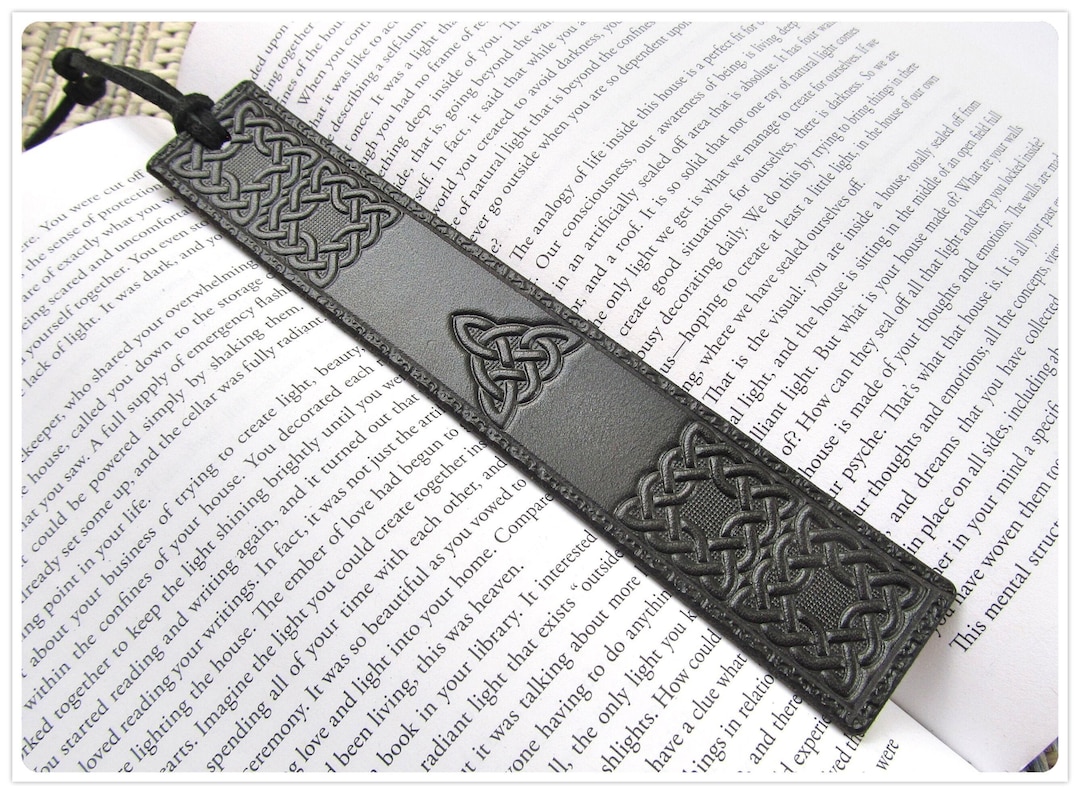 Trinity Knot Bookmark, Triquetra, Irish Love Knot Page Marker, Genuine ...