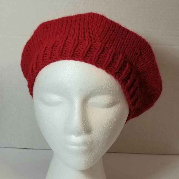 Knitted Tam Hat - Etsy