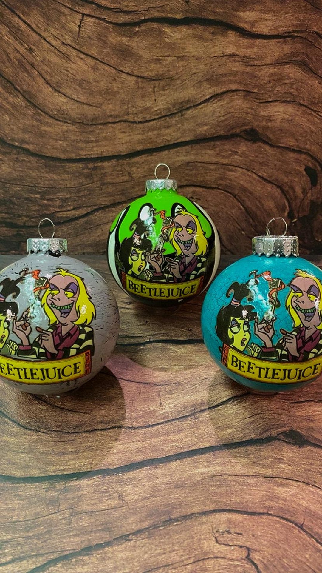 Beetlejuice and Lydia Deetz Comic Book Page Christmas Ornaments - Etsy