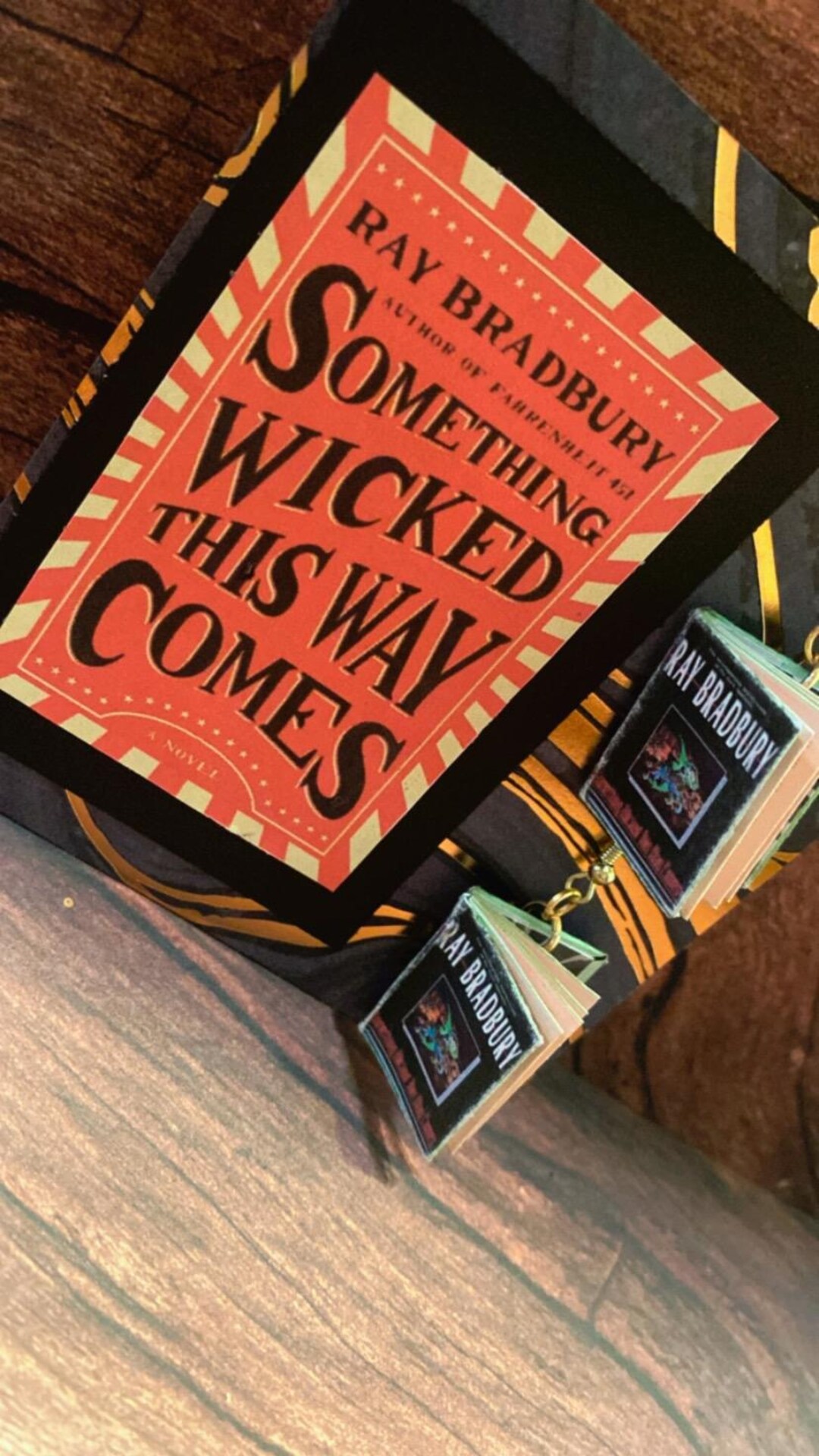 Ray Bradbury Something Wicked This Way Comes Book Earrings - Etsy