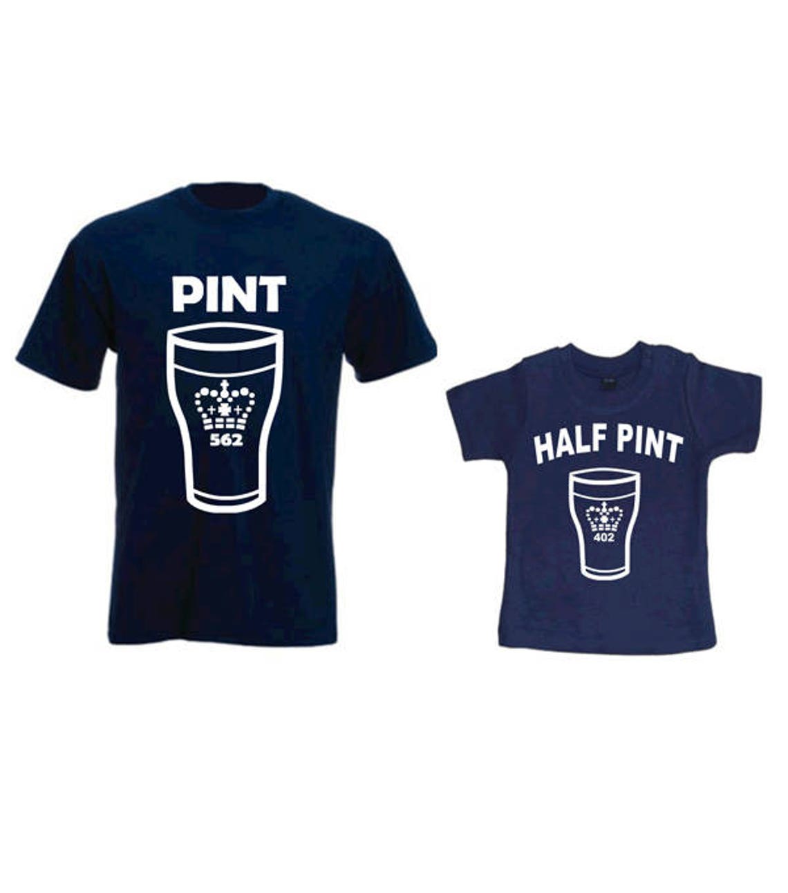 Pint and Half Pint, Matching Father Son, Daddy Birthday Gift, Father's ...