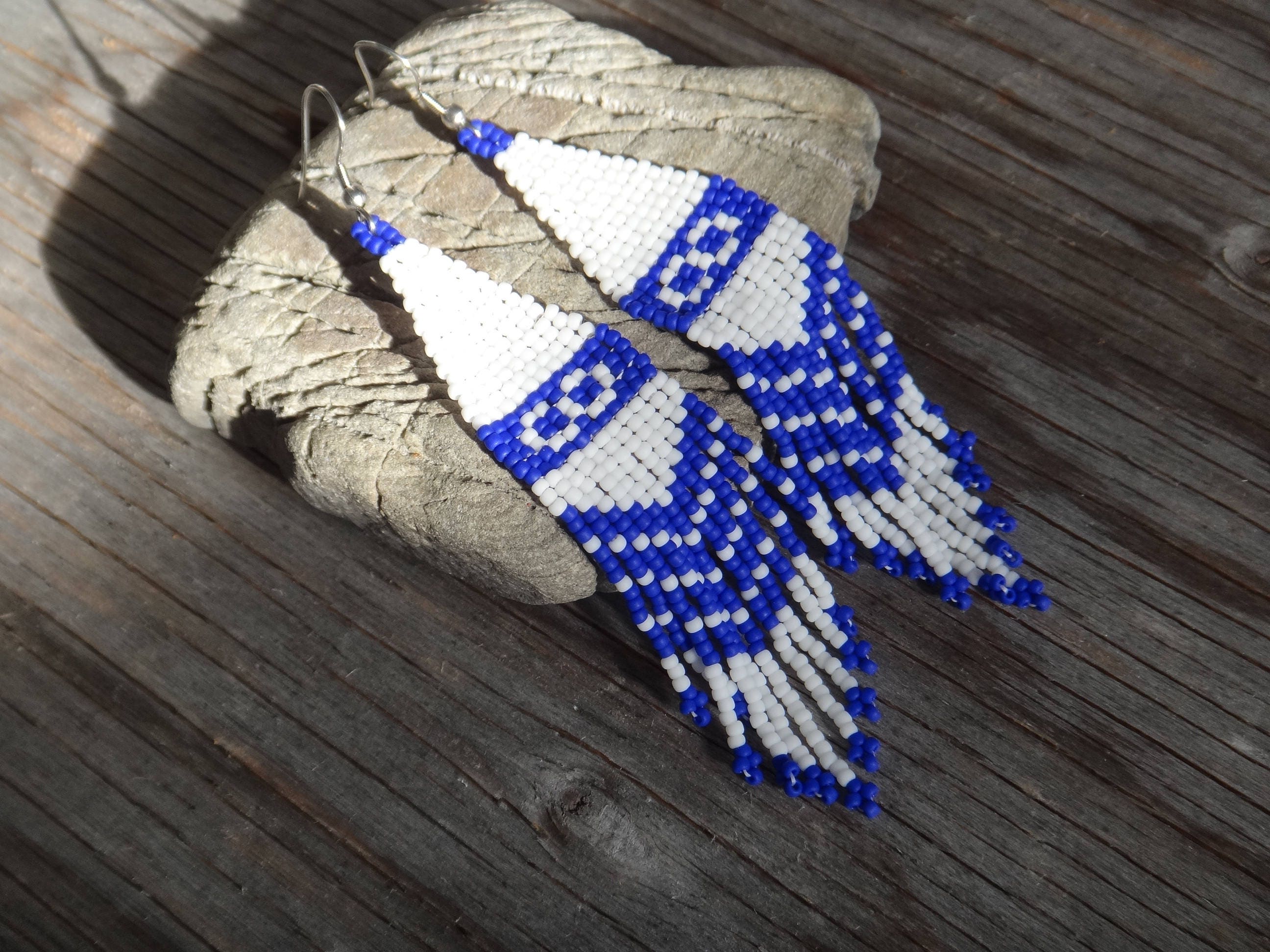Metis Nation... Beaded earrings. Native American. First | Etsy