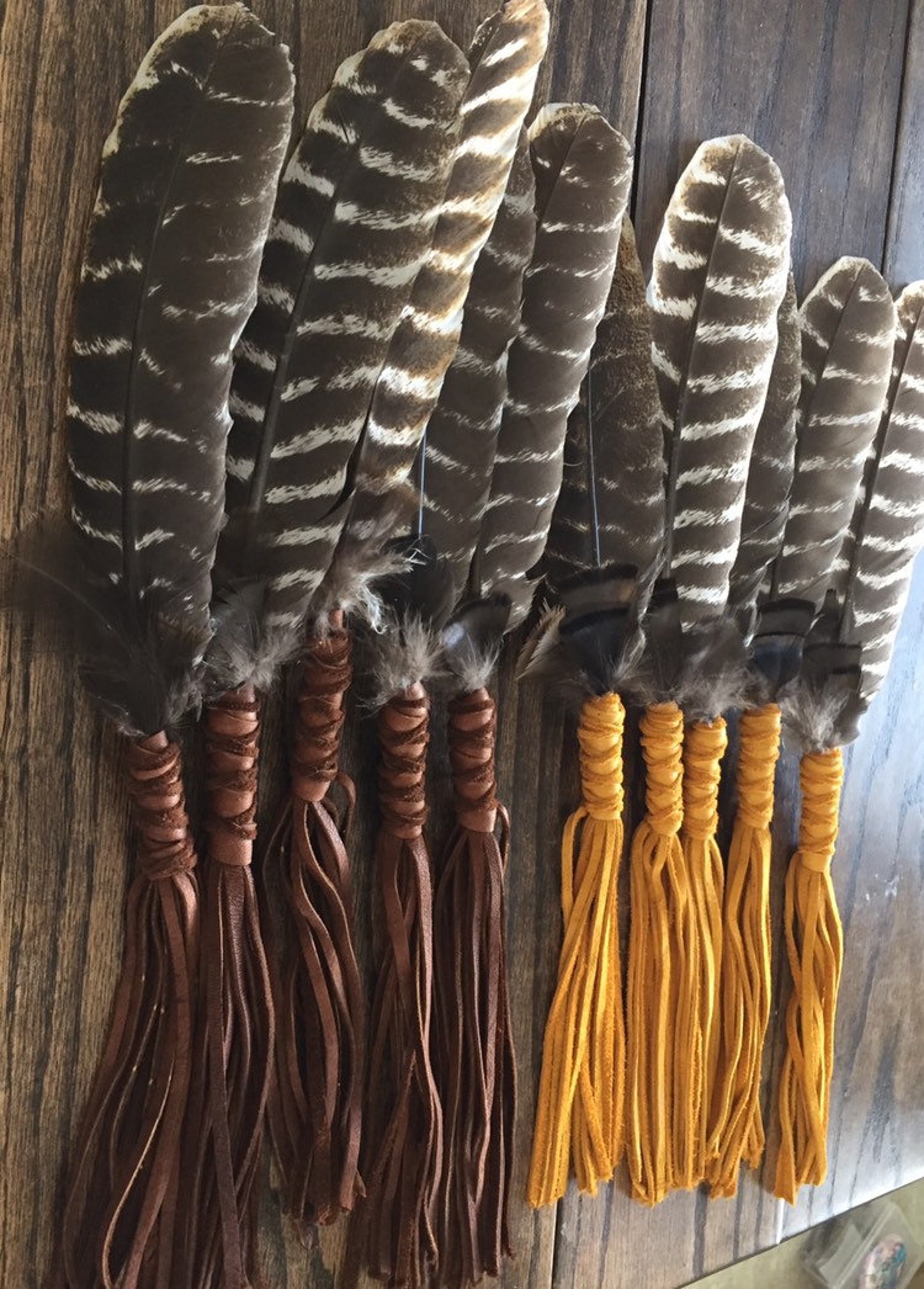 Smudge Feather Fan. Ceremony Native American Wild Turkey Feather and ...