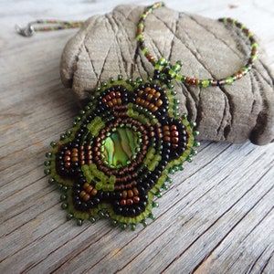 Native American Beaded Turtle Necklace. Mother Earth Rosette Necklace ...