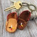 Moccasin Keychain Native American. Deer Leather or Moose Leather ...