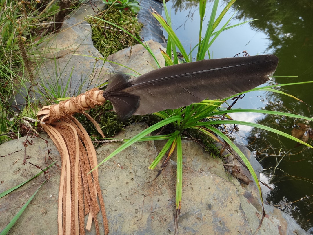 Smudge Feather Fan. Ceremony Native American Wild Turkey Feather and ...
