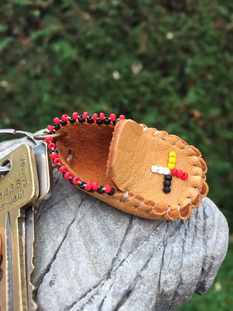 Moccasin Keychain Native American. Deer Leather or Moose - Etsy