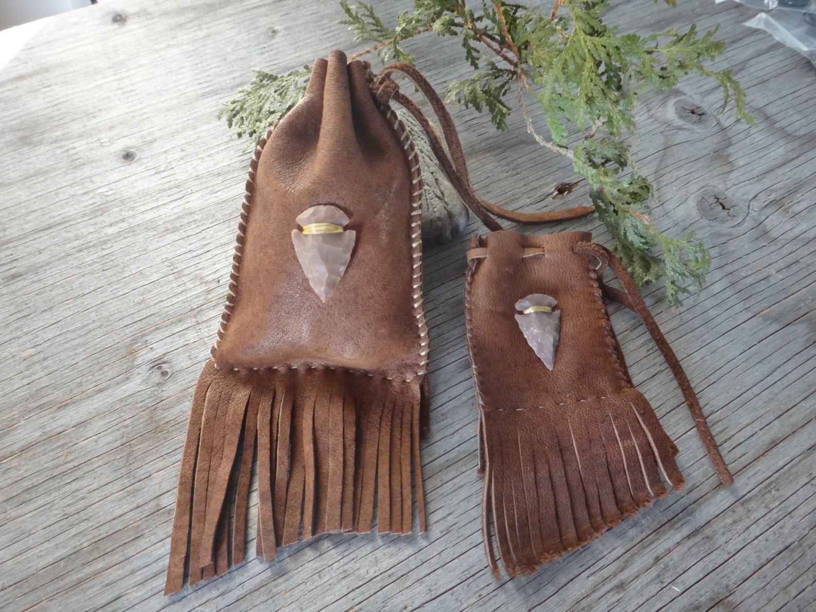 Medicine bag. Traditional Native American Moose Leather | Etsy