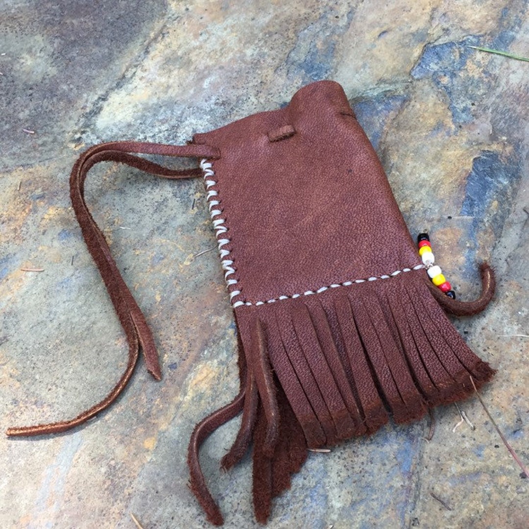 Medicine Bag. Traditional Native American Moose Leather - Etsy