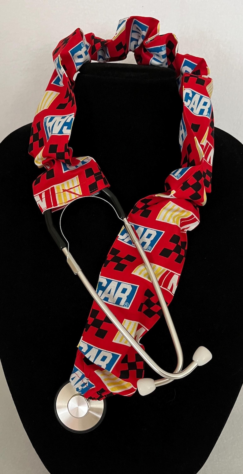 Racing Stethoscope Cover, Red Scrubs, Gifts for Racing Fan Doctor ...