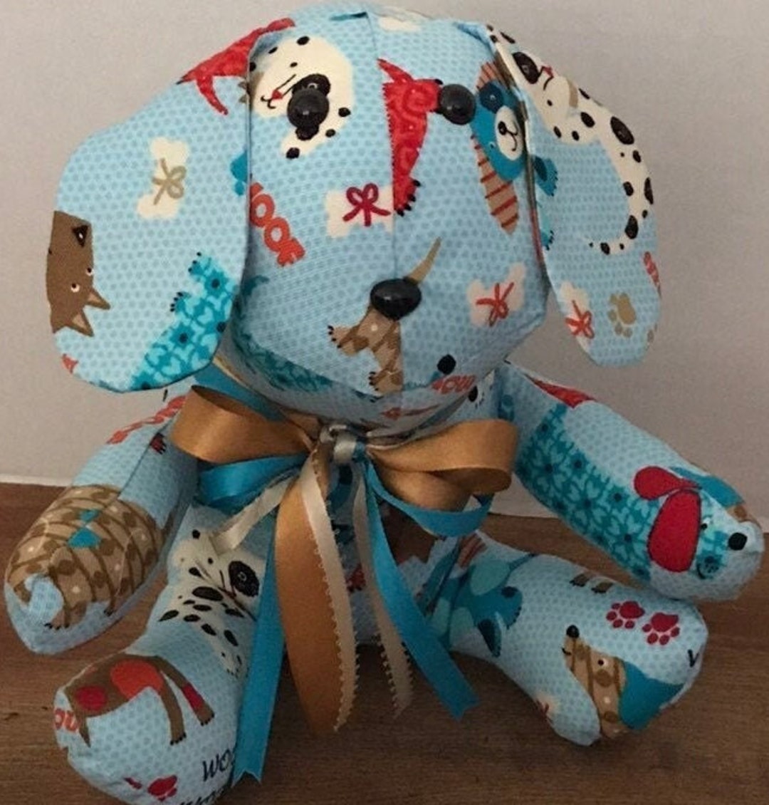 Stuffed Dog, Blue Plush Dog, Dog Toys, Handmade Stuffed Animals - Etsy