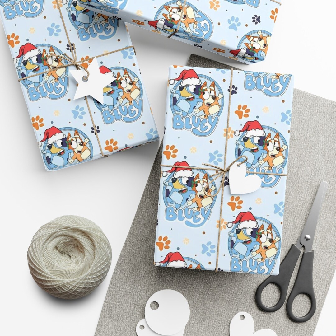 Bluey Christmas Wrap Paper Christmas Gift Wrapping Paper - Etsy UK