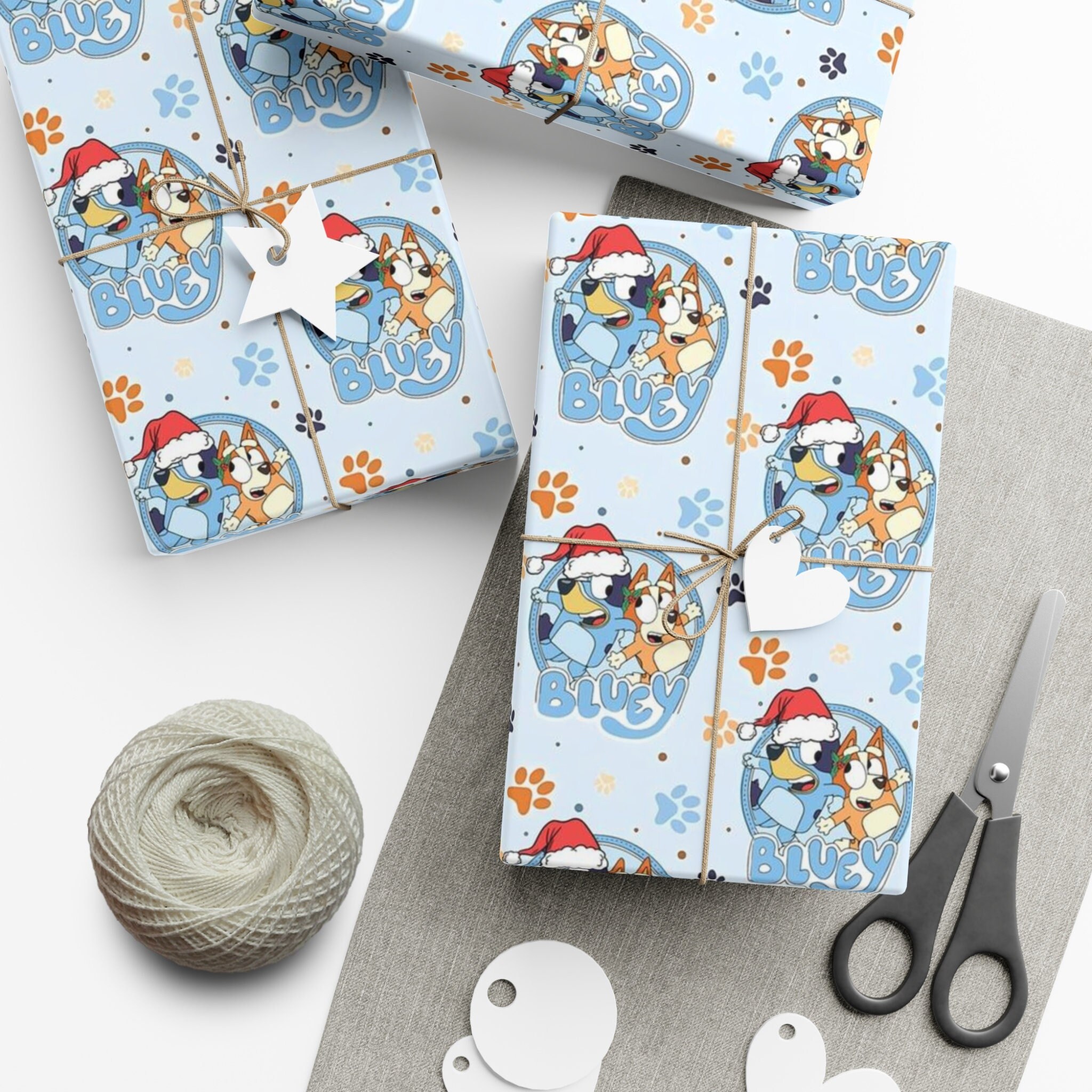 Bluey Christmas Wrap Paper Christmas Gift Wrapping Paper - Etsy Portugal
