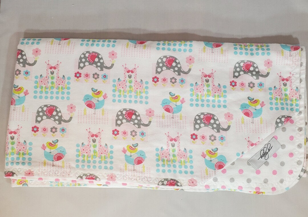 Receiving Blanket - Whimsical Animal Print - Etsy