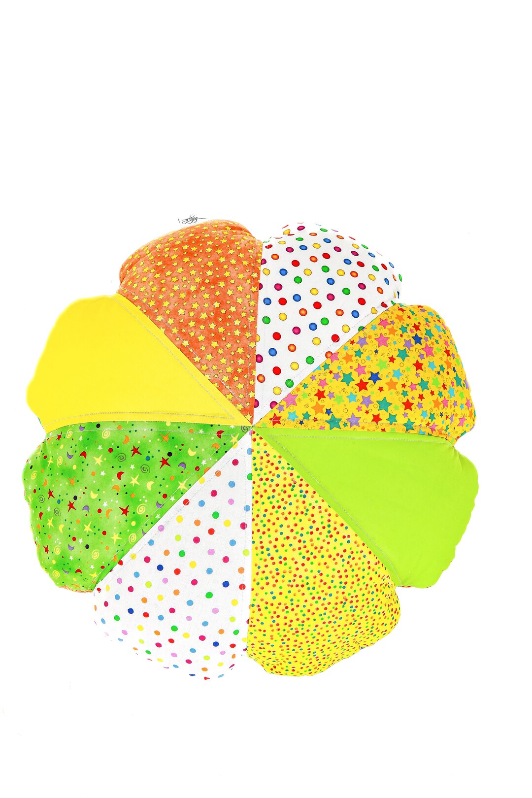 2 Dimensional Reading Pouf in Primary Colors - Etsy