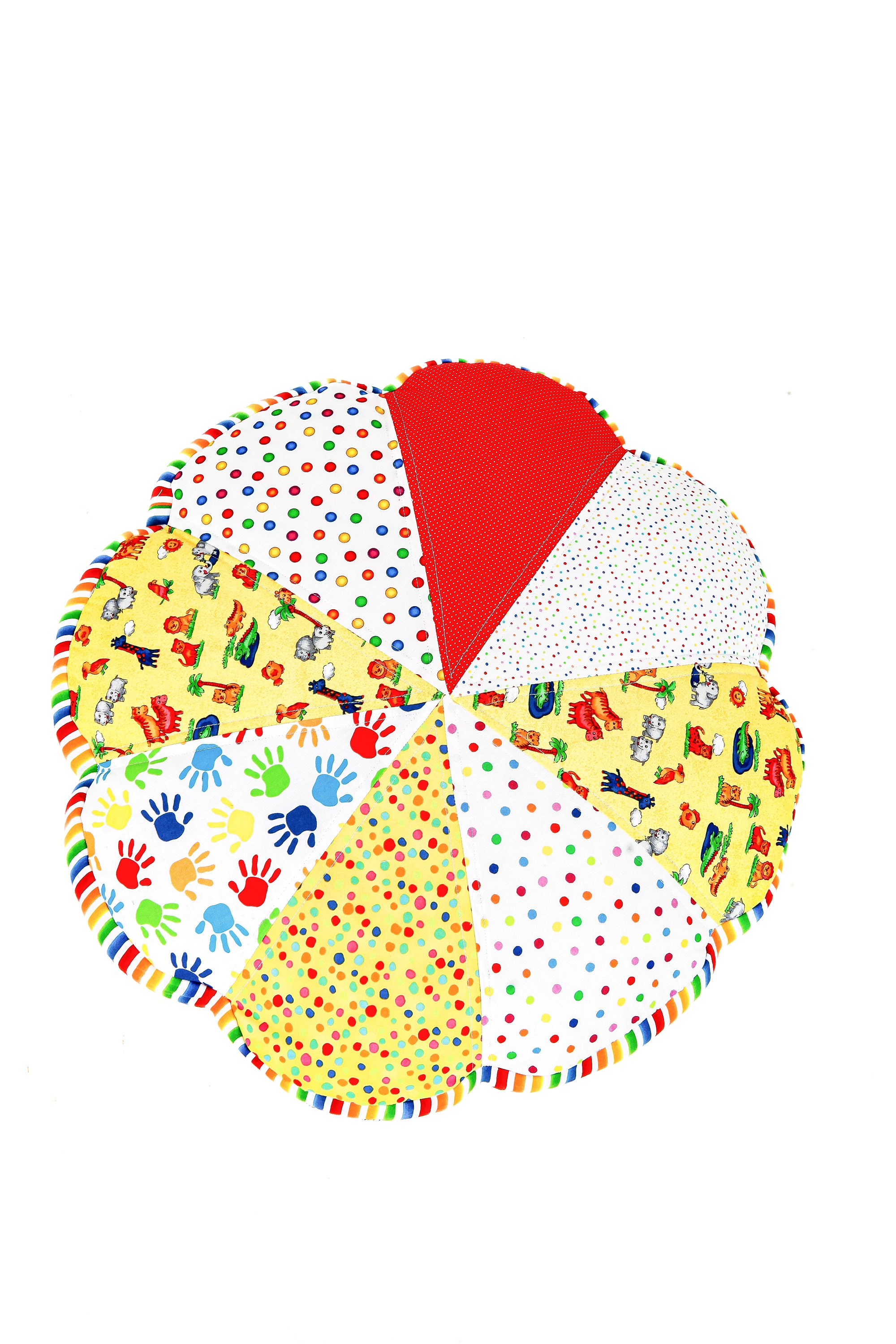 3 Dimensional Reading Pouf in Primary Colors With Stripe Band - Etsy
