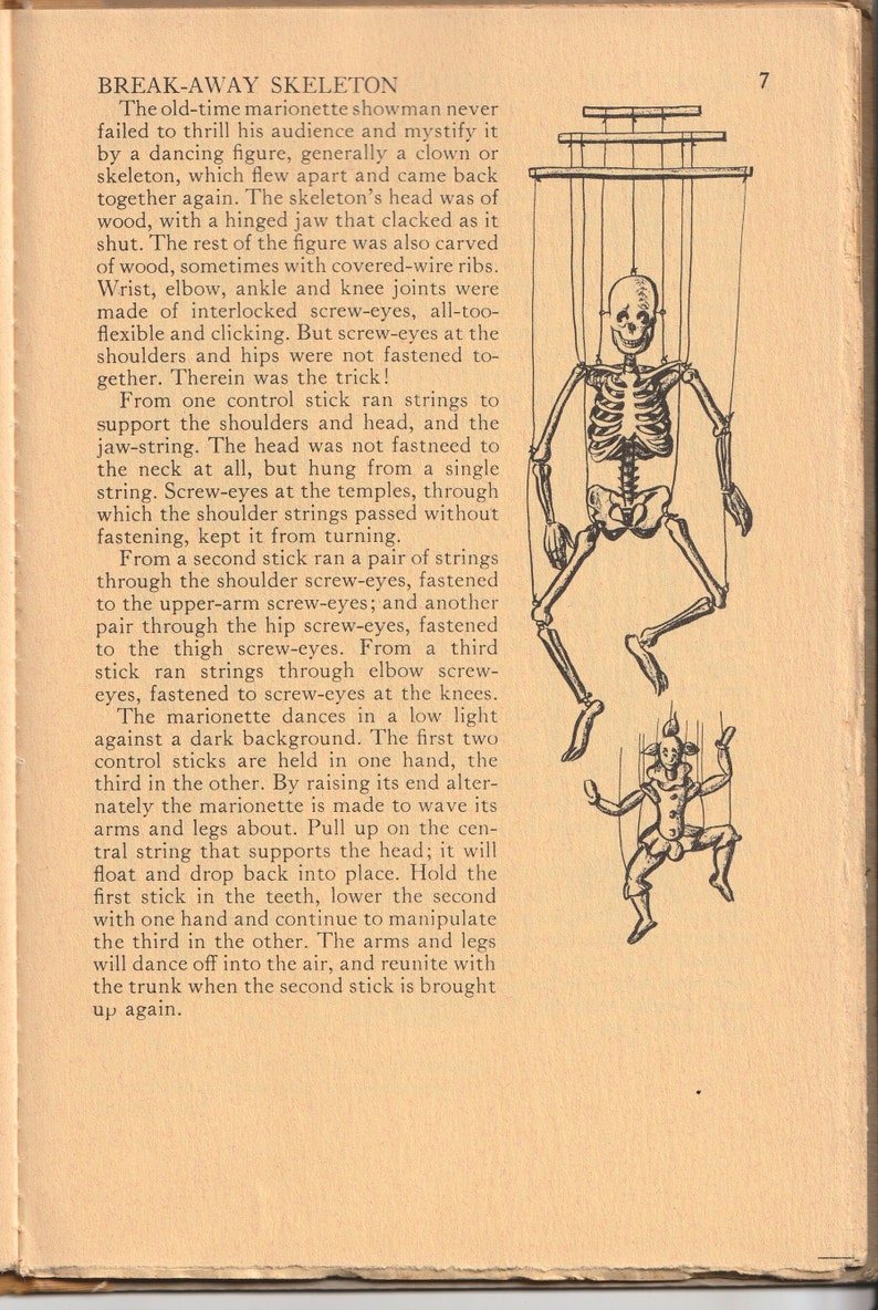 Trick Marionettes Puppetry Handbook 1935: Digital Download - Etsy