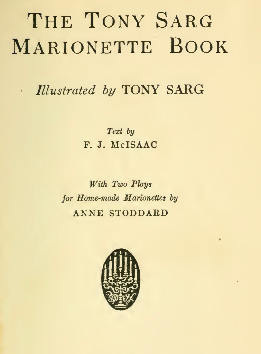 The Tony Sarg Marionette Book 1921: Digital PDF Download - Etsy